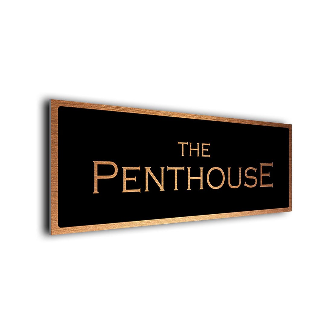 Penthouse Door Sign | Penthouse Sign | Apartment Signs | Condo Sign ...
