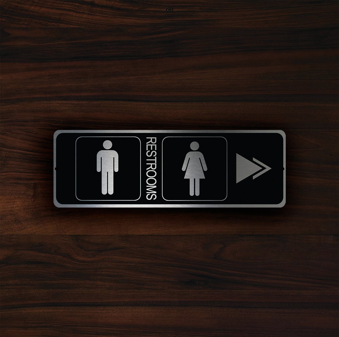 Restroom Directional Sign