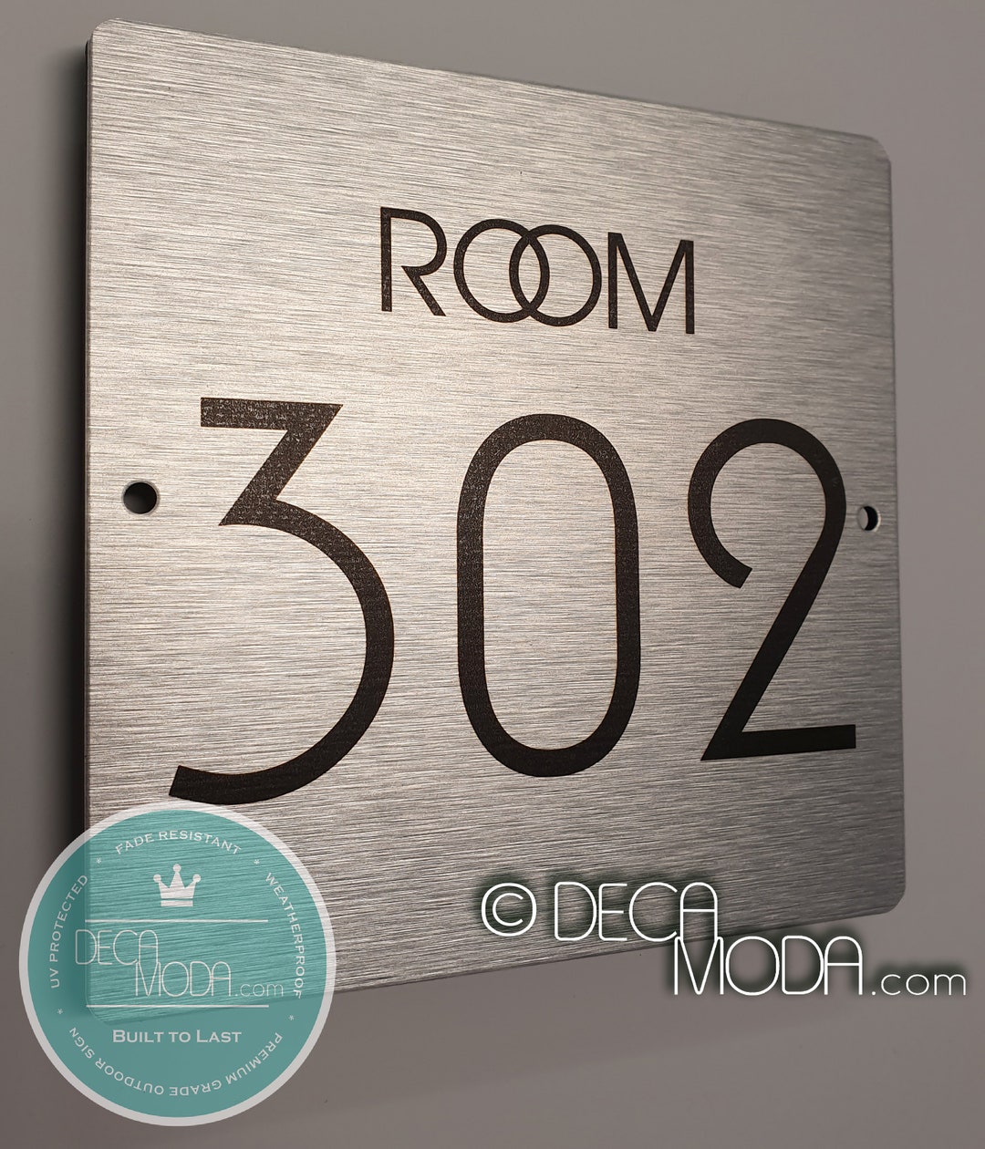 SILVER HOTEL NUMBERS | Custom Hotel Room Numbers | Hotel Door Numbers ...
