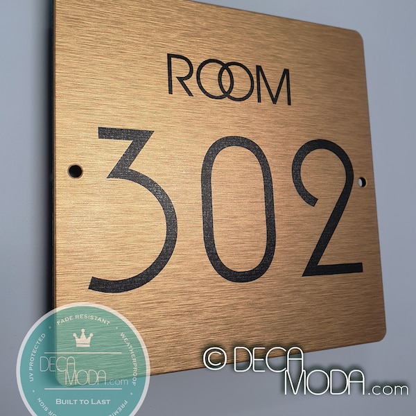 Hotel Room Number Plates - Etsy