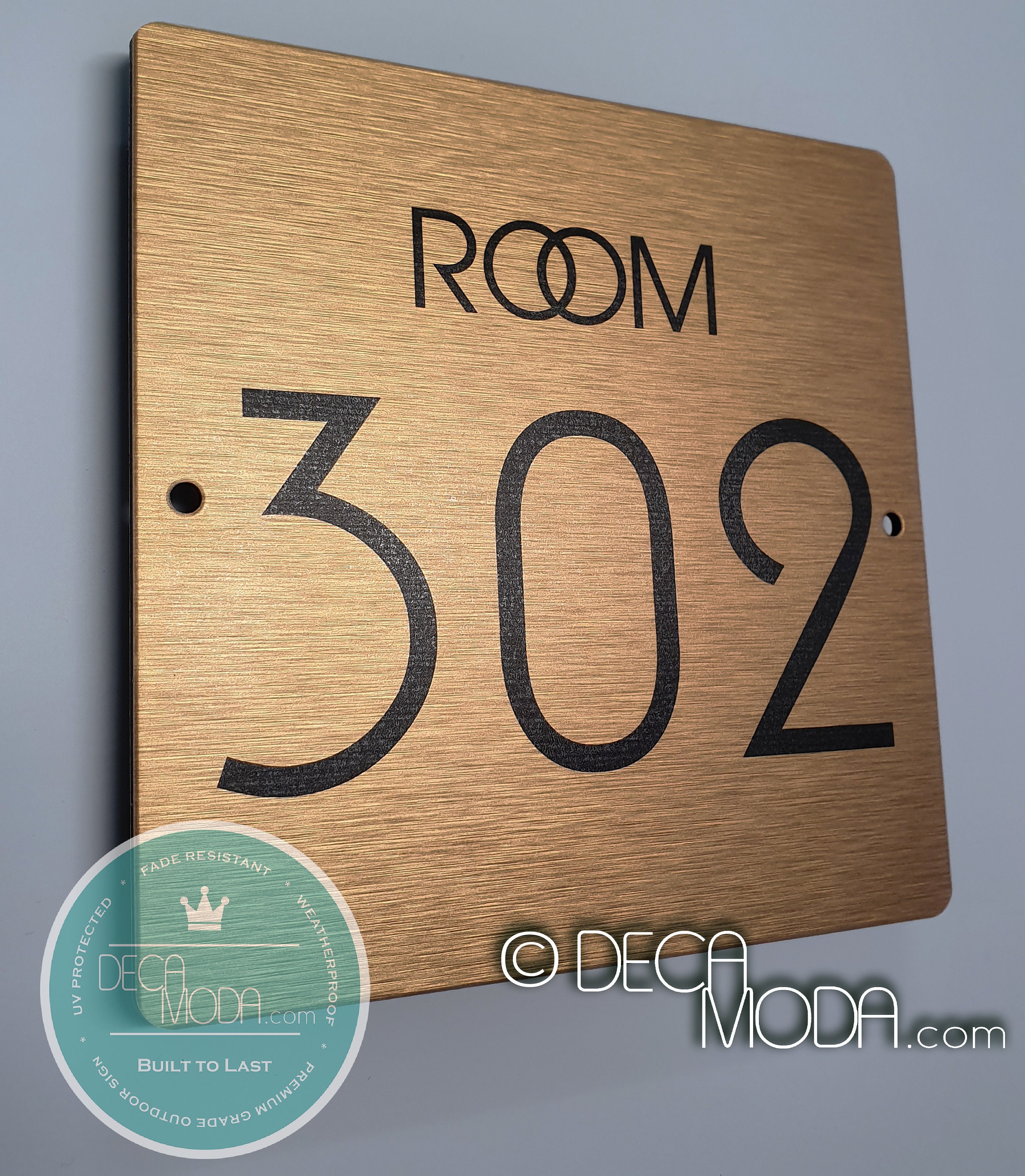 COPPER HOTEL NUMBERS Custom Hotel Room Numbers Hotel Door - Etsy