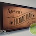 CUSTOM HOME BAR Sign Home Bar Sign Custom Signs Brushed | Etsy