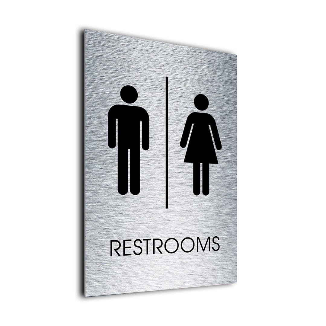 Traditional Restrooms Symbol Sign | Restrooms Signs | Restrooms ...