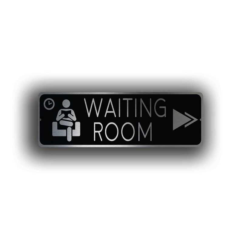 WAITING ROOM Pointer SIGN Waiting Room Directional Signs - Etsy