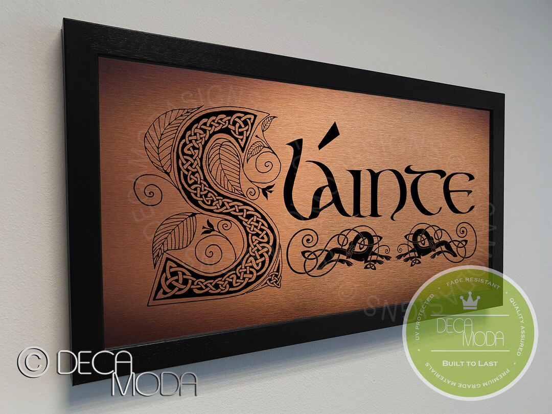 SLAINTE, Slainte Sign, Home Bar Sign, Irish Slainte Sign, Bar Signs ...