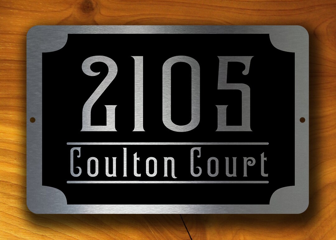 CUSTOMIZABLE ADDRESS SIGN, Outdoor Address Signs, Address Plaque ...