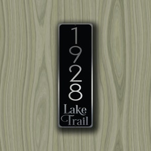 MODERN ADDRESS SIGN Sign, Modern House Address Plaque, Custom Address ...