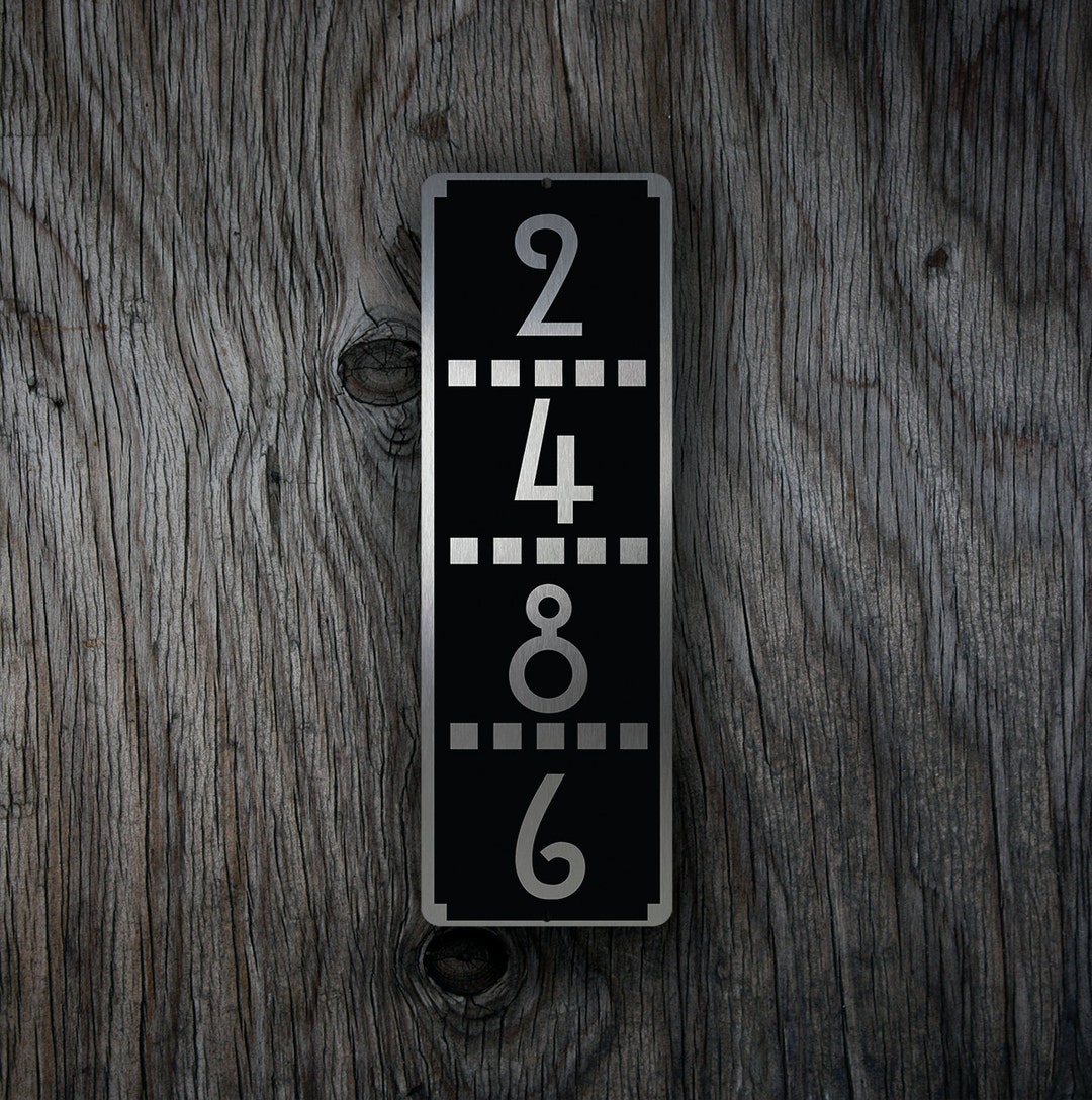 CRAFTSMAN HOUSE NUMBERS, Outdoor House Numbers Sign, Craftsman Address ...