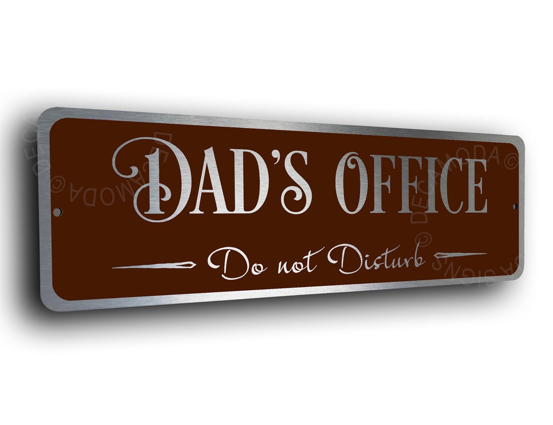 DADS OFFICE DOOR Sign, Dads Office Sign, Office , Dad Gifts, Gift for ...