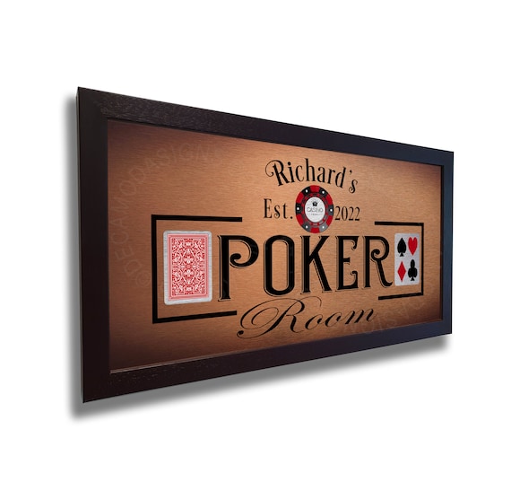 PERSONALIZED POKER ROOM Sign Custom Poker Sign Custom Signs | Etsy
