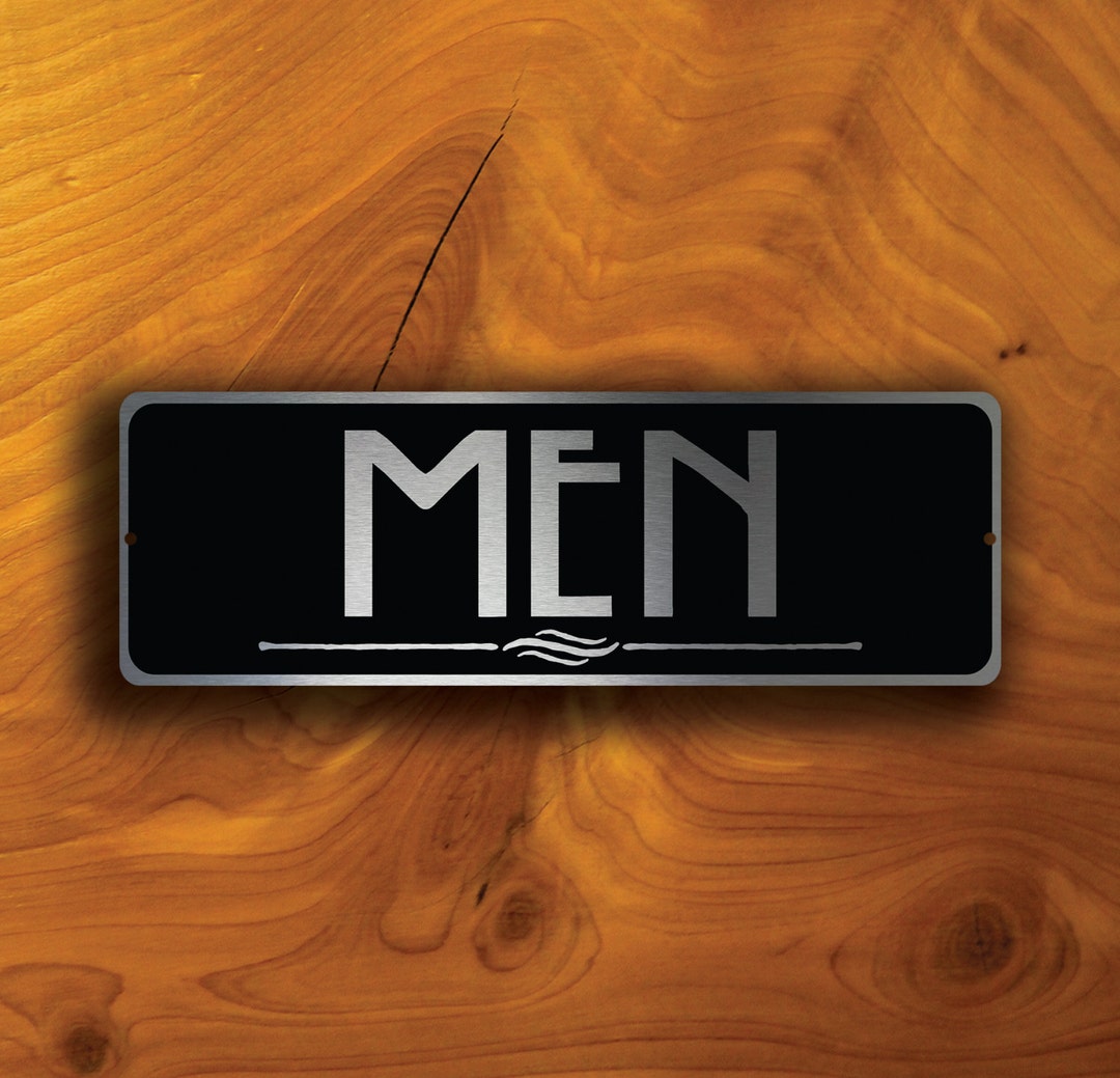 MENS RESTROOM SIGN, Mens Restroom Signs, Men Door Sign, Men Restroom ...