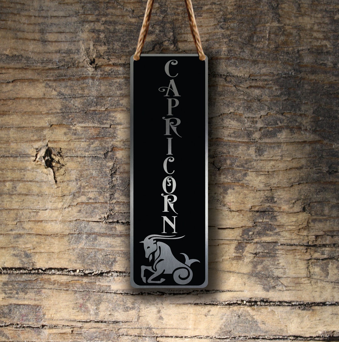 CAPRICORN ZODIAC SIGN Wall Art Sign Capricorn Wall Plaque - Etsy