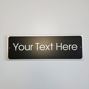CUSTOM MODERN SIGNS, Custom Nameplate Sign, Outdoor Nameplate, Custom ...