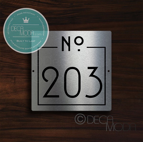 Custom Number Signs Hotel Room Numbers Apartment Number - Etsy