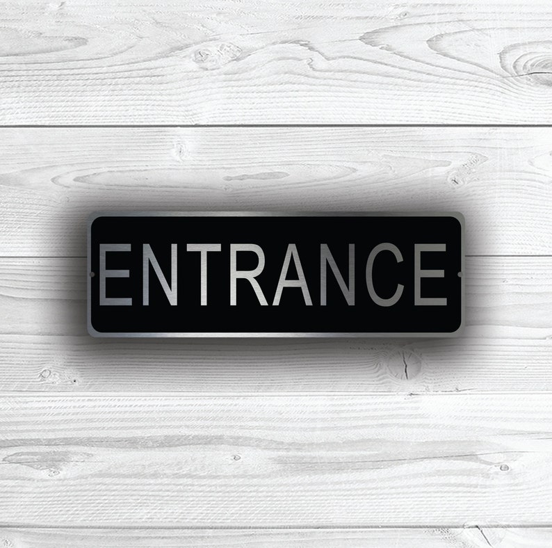 ENTRANCE DOOR SIGN Entrance Sign Entrance Office Supplies - Etsy