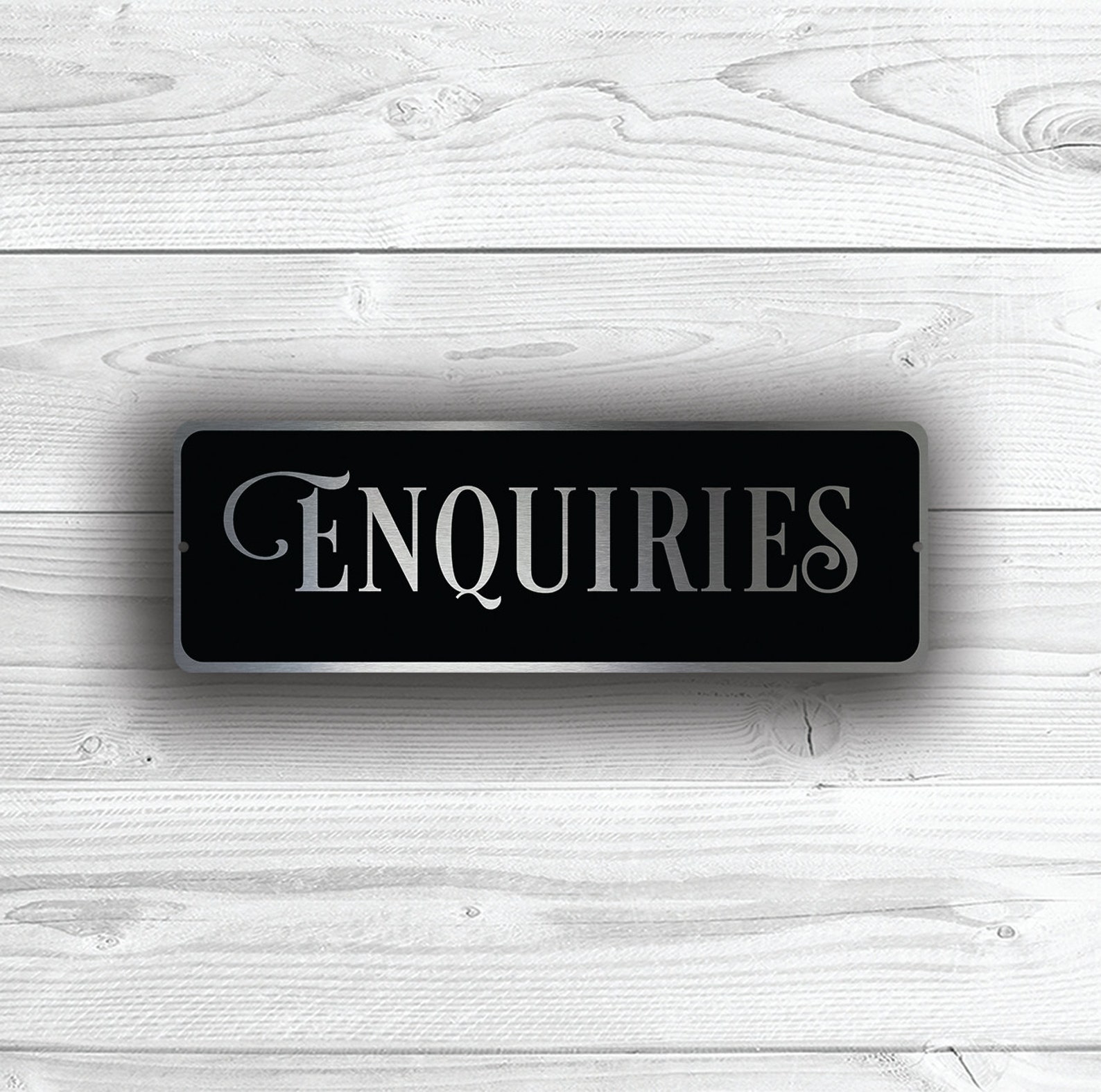 ENQUIRIES DOOR SIGN Enquiries Sign Enquiries Office Sign - Etsy