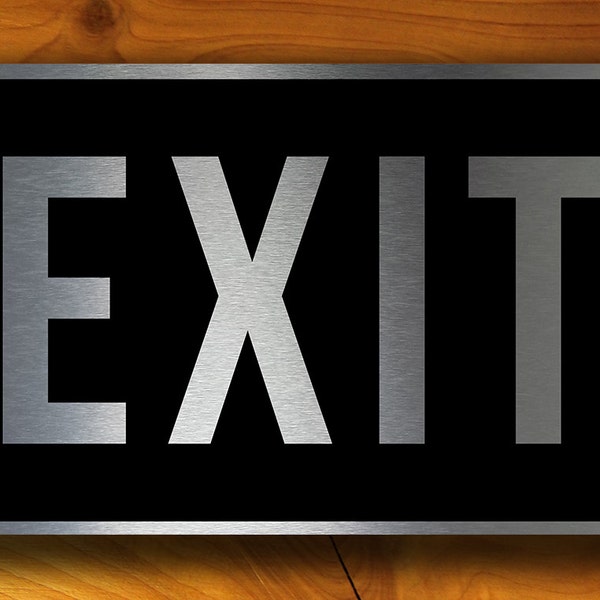 Exit Sign - Etsy UK