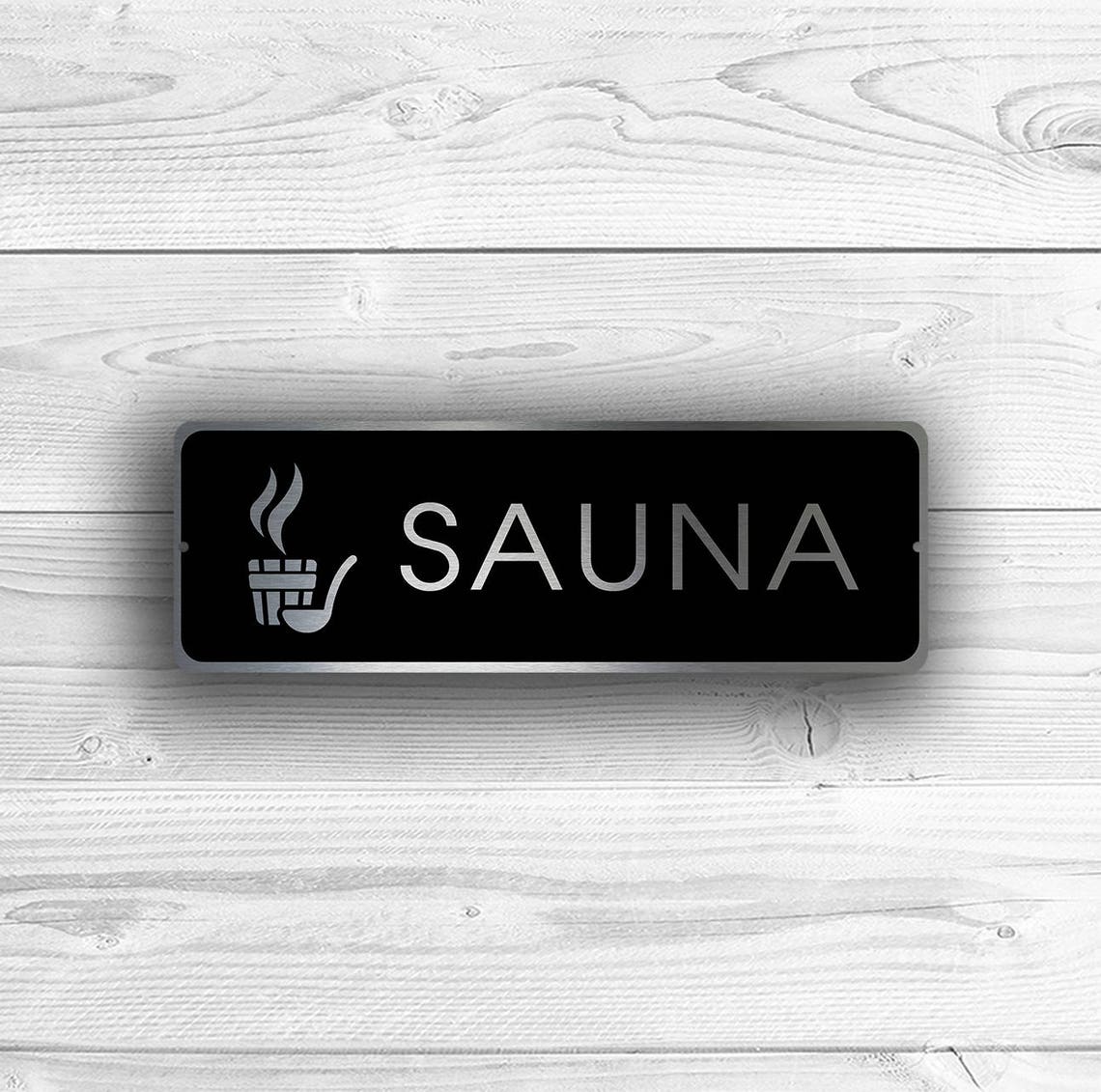 SAUNA SIGN Sauna Sign Sauna Door Plate Sign Hotel Sauna | Etsy UK