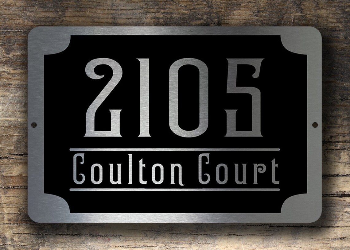 CUSTOMIZABLE ADDRESS SIGN Outdoor Address Signs Address | Etsy