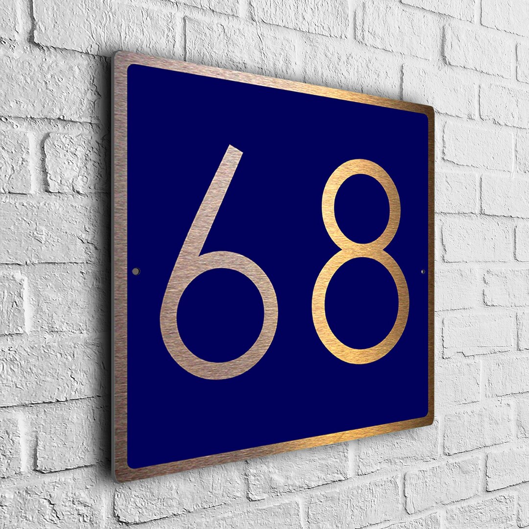 CUSTOM ADDRESS SIGN, Modern Address Sign, Address Sign, Square Address ...