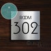 SILVER HOTEL NUMBERS Custom Hotel Room Numbers Hotel Door - Etsy
