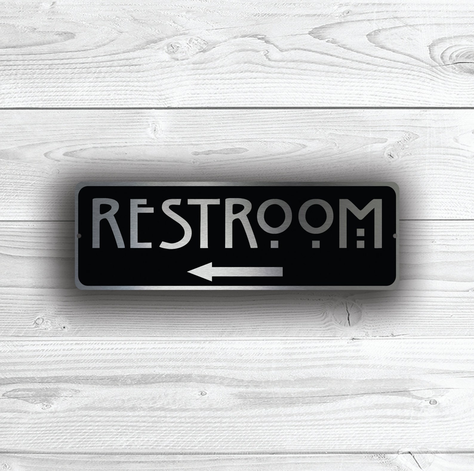 RESTROOM DOOR SIGN Restroom Directional Sign Restroom - Etsy