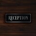 RECEPTION DOOR SIGN Reception Sign Reception Office Sign - Etsy