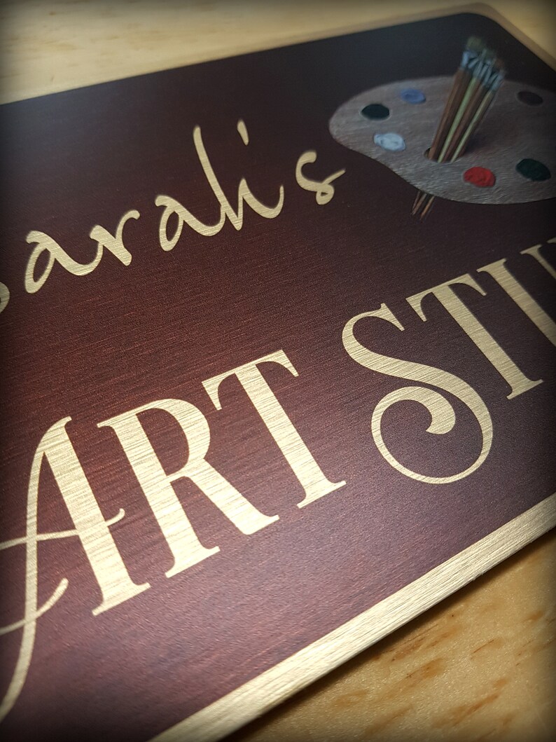 Workshop Sign Personalized Workshop Custom Signs Brushed - Etsy