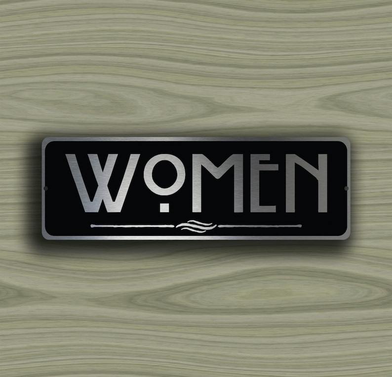 WOMENS RESTROOM SIGN Women Restroom Signs Women Door Sign - Etsy