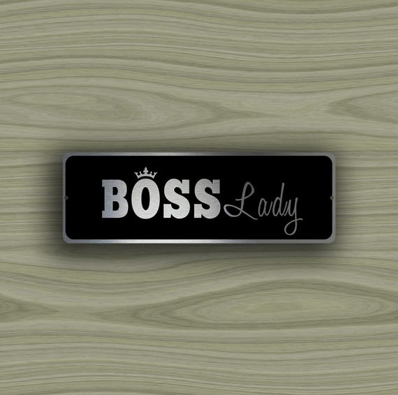BOSS LADY SIGN Boss Lady Signs Custom Door Signs Boss Lady | Etsy UK