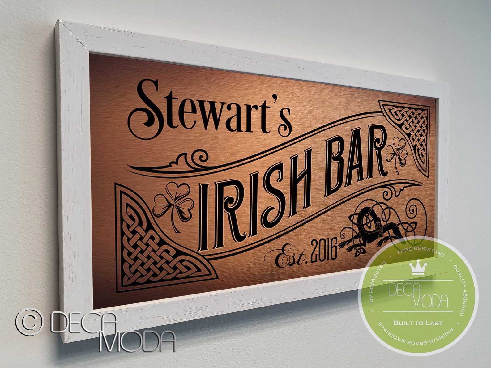 CUSTOM IRISH BAR Sign Irish Bar Sign Custom Signs Brushed - Etsy
