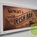 CUSTOM IRISH BAR Sign, Irish Bar Sign, Custom Signs, Brushed Metal ...