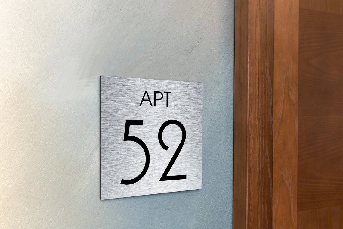 Custom Apartment Number Signs Condo Room Numbers Apartment - Etsy