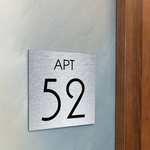 Custom Apartment Number Signs | Condo Room Numbers | Apartment Number ...