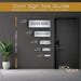 Brushed Silver Entrance Sign With Arrow - Indoor/outdoor - Etsy