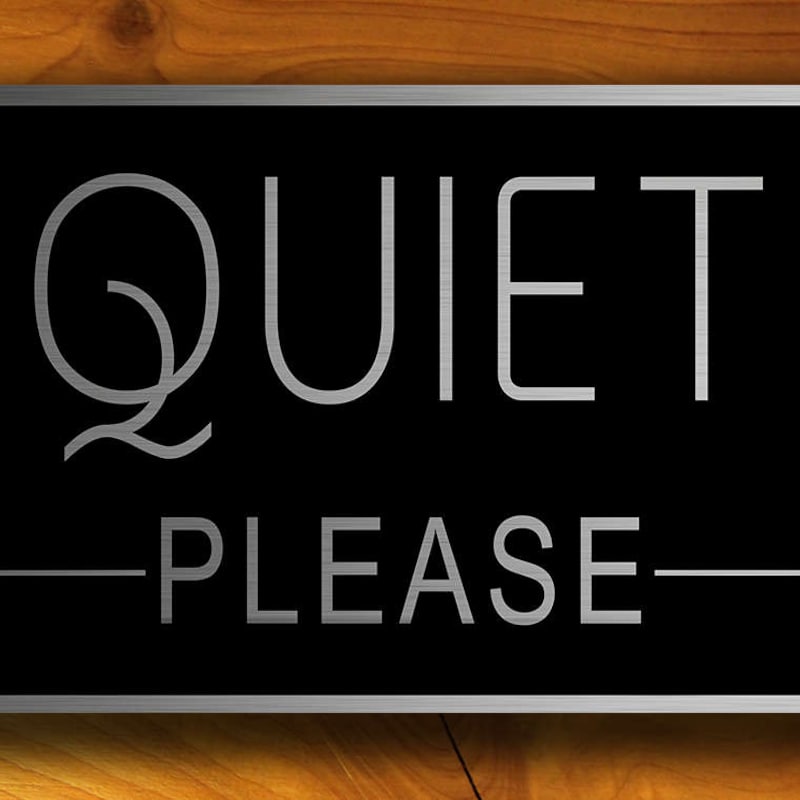 Quiet Please Sign - Etsy UK