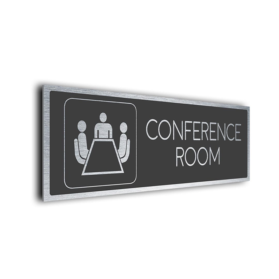 Modern Conference Room Sign | Conference Room Door Plate | Brushed ...