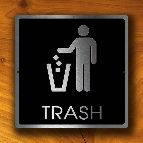 Wood Trash Bin - Etsy