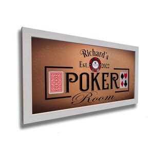 PERSONALIZED POKER ROOM Sign, Custom Poker Sign, Custom Signs, Custom ...