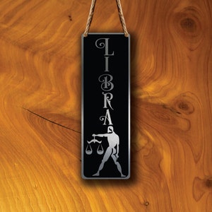 LIBRA ZODIAC SIGN Wall Art Sign, Libra Wall Plaque, Libra Hanging ...