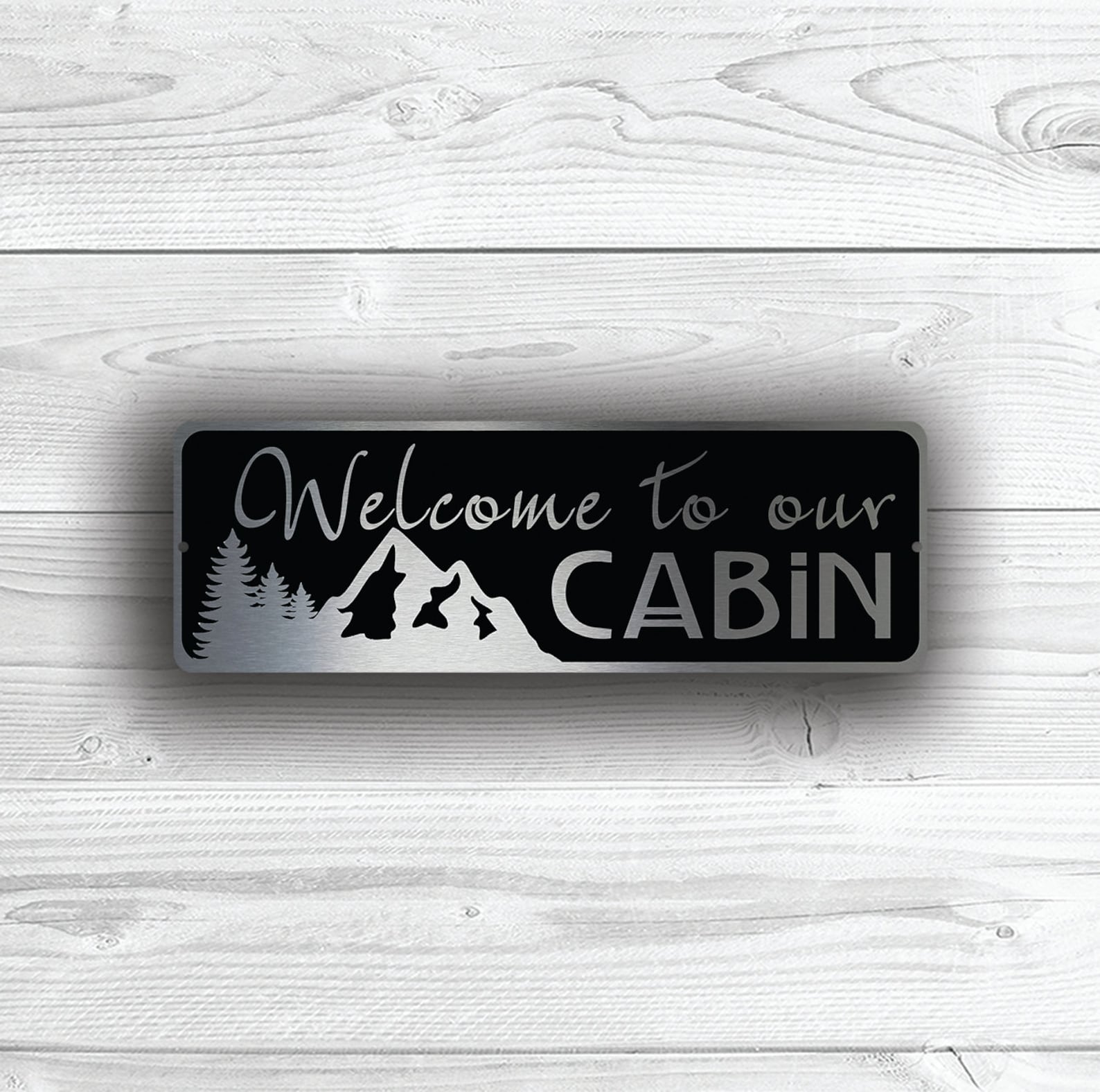 WELCOME CABIN SIGN Outdoor Welcome to Our Cabin Signs Custom - Etsy