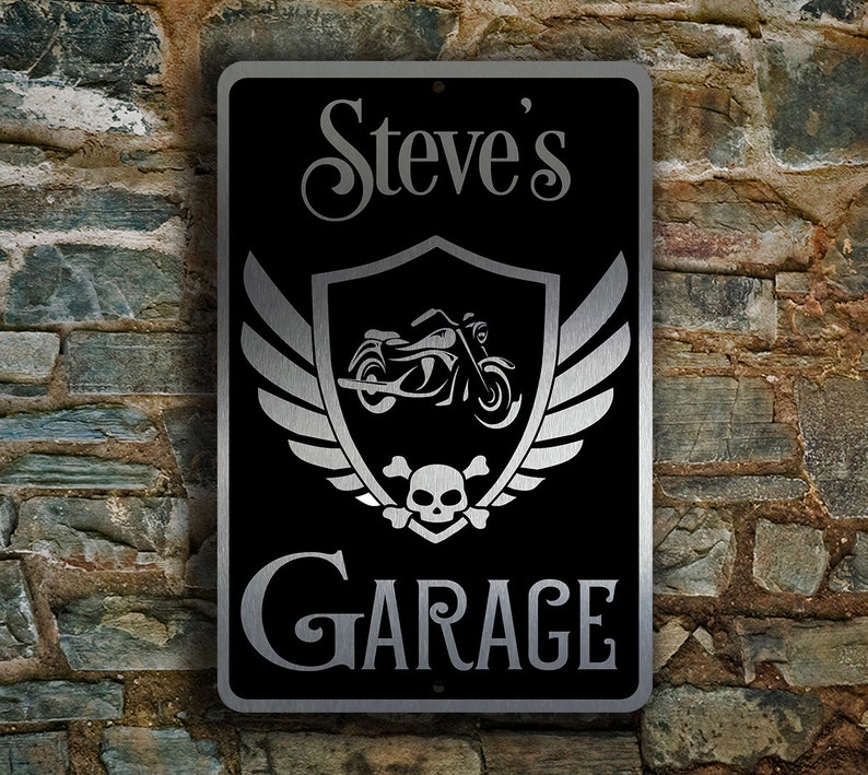 PERSONALIZED GARAGE SIGN Sign Biker Sign Biker Garage Sign. | Etsy