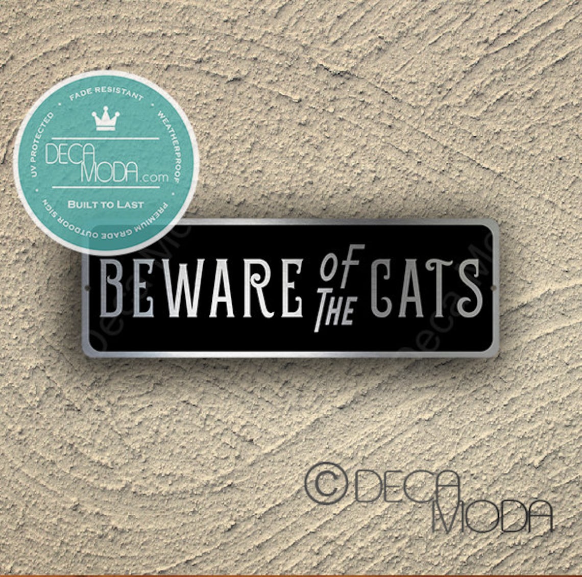 BEWARE Of CATS SIGN Cats Sign Gate Sign Cats in Yard | Etsy