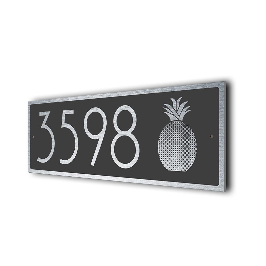 Pineapple Address Sign | Custom Address Sign | House Number Sign ...