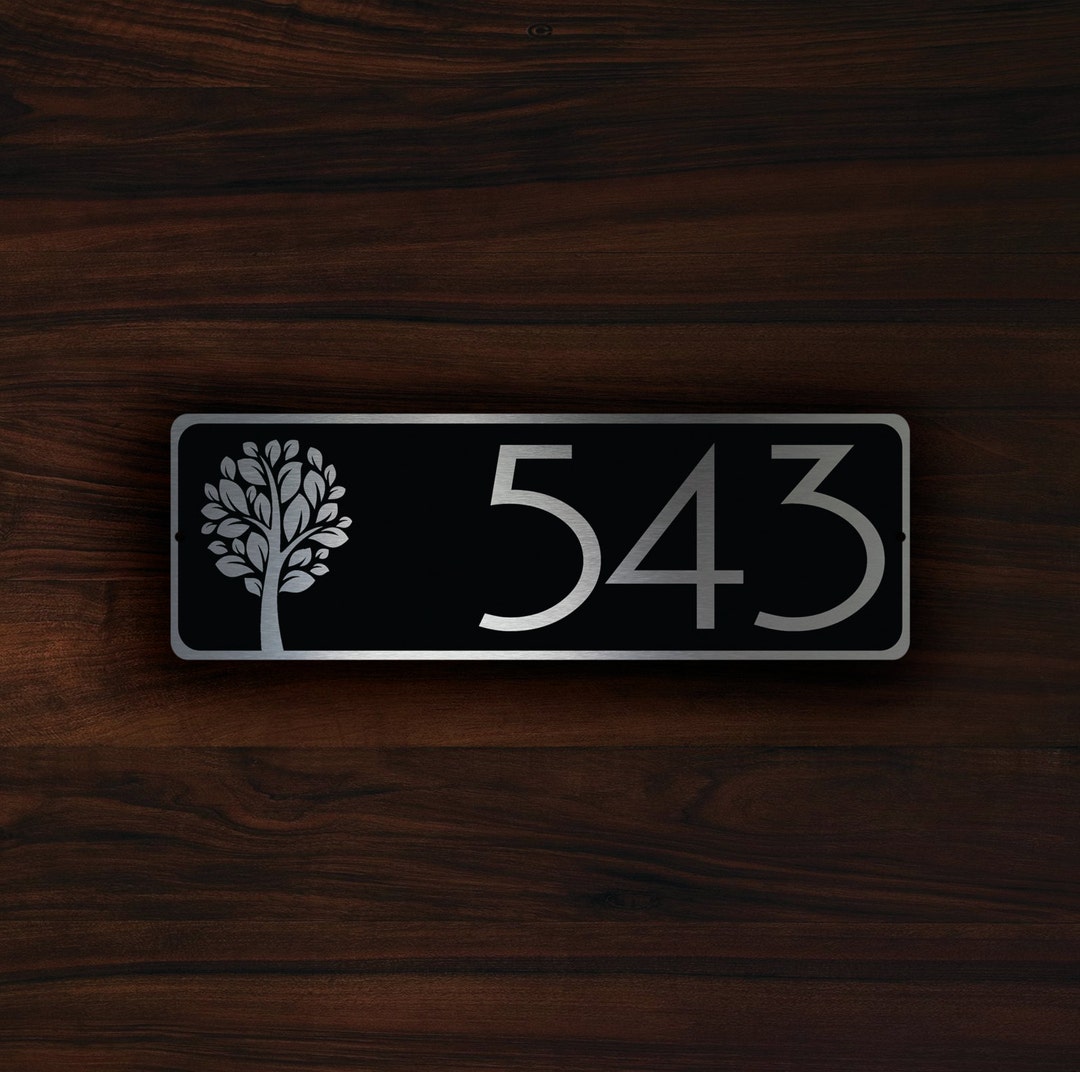 Personalized House Number Sign, Outdoor House Nameplate, Custom House ...