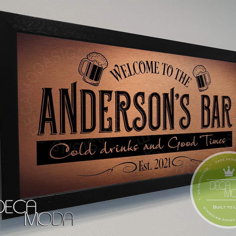 Personalized Bar Signs - Etsy