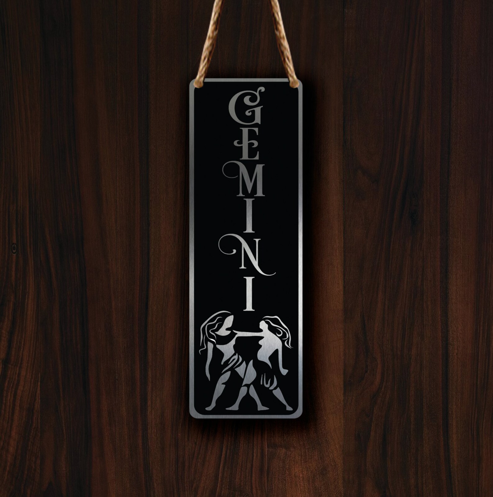 GEMINI ZODIAC SIGN Wall Art Sign Gemini Wall Plaque Gemini - Etsy
