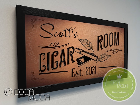 PERSONALIZED CIGAR ROOM Sign Cigar Room Sign Custom Signs - Etsy