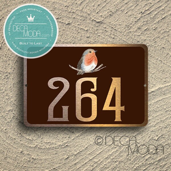 Custom House Numbers Bronze - Etsy