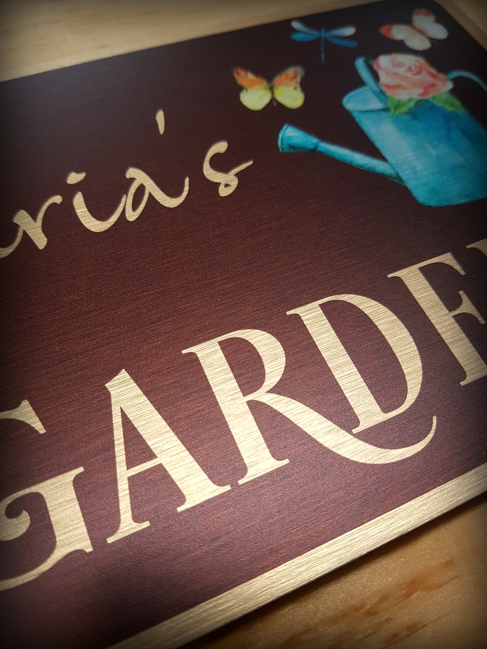 Garden Sign Custom Signs Brushed Composite Bronze and Copper - Etsy